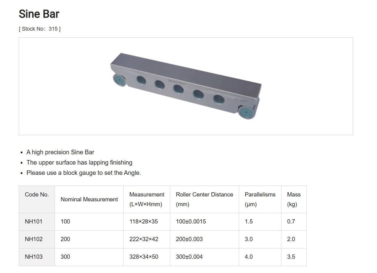 Ichiban Precision Sdn Bhd - Obishi - Obishi Swivel Type Angle Plate, Sine Plate, Double Type ...